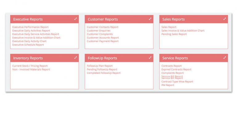 Extensive Reports - Sales2Service